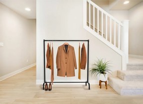 Stojan na oblečení Lara 120x38x120 - Černá