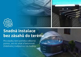 Marimex | Zastřešení Marimex Pool House Control - 4,57 m pro bazény s ocelovou stěnou | 19900174