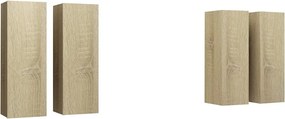 TV skříňky 4 ks dub sonoma 30,5 x 30 x 90 cm kompozitní dřevo 3079056