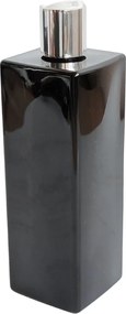 Dávkovač na mýdlo 500 ml černý s bílo-stříbrným DISC TOP LUNA
