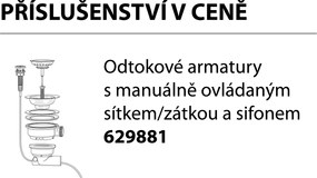 Schock Dřez TYPOS D-150S Asphalt (spodní uložení)