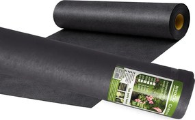 DIVODV Hustá agrovlákna 50 g, 1,5 m × 50 m, protiburinová mulčovací rohož, černá