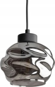LED Lustr na lanku ZULIA 1xE27/15W/230V černá/kouřová černá