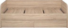Postel 2S, 90x200, dub sonoma, NORTY TYP 28