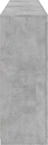 Příborník s LED osvětlením betonově šedý 181,5 x 37 x 100 cm 3209152
