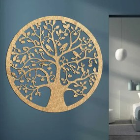 Dřevěný Strom života s ptáky | Luxusní dekorace na zeď | SENTOP PR0382