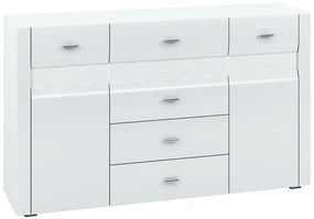 Casarredo - Komfort nábytek Komoda AMARA 2D4S, bílá lesk