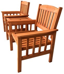 Dřevěná zahradní sestava pro 2 osoby
