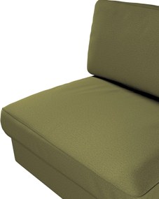 Potah na neskládací křeslo IKEA Kivik barva zelená látka pletený vzor