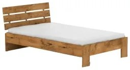 Studentská postel REA Nasťa 120x200cm - lancelot, 1. pás čela 1027 - bílá, 2. pás čela 1027 - bílá, 3. pás čela v barvě postele