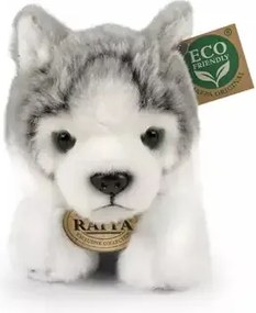 RAPPA Plyšový pes husky ležící 20 cm / ECO-FRIENDLY  / od 0 let