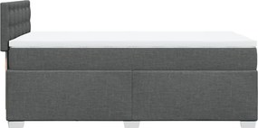 Box spring postel s matrací tmavě šedá 90x190 cm textil 3285758