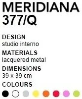 Designové hodiny D&D 377Q Meridiana 39cm