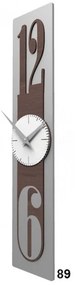 Designové hodiny 10-026 natur CalleaDesign Thin 58cm (více dekorů dýhy) Dýha wenge - 89