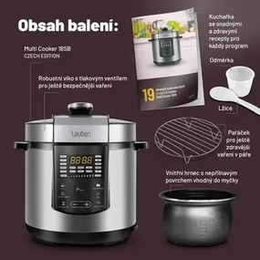 Lauben Multi Cooker 18SB Czech Edition / Multifunkční hrnec / 6L / 18
