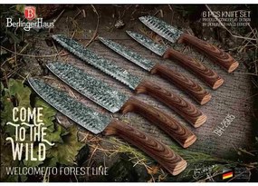 BERLINGERHAUS Sada nožů ve stojanu s nepřilnavým povrchem 8 ks Original Wood BH-2836