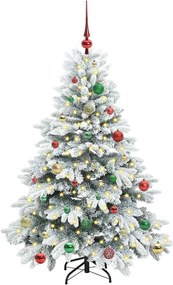 Umělý vánoční stromeček s 150 LED diodami Bílá 150 cm PE a PVC 3397609