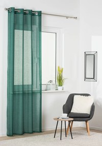 Dekorační záclona s kroužky SOFIA zelená 140x260 cm (cena za 1 kus) MyBestHome
