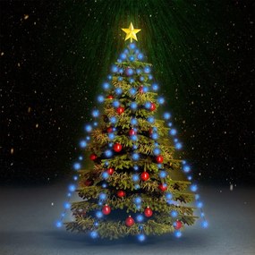 vidaXL Světelná síť na vánoční stromek 150 ch LED diod 150 cm [328868] Barva: Modrá
