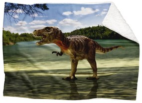 IMPAR Fleecová deka Tyrannosaurus 150x120 cm (Rozměr : 150 x 120 cm, Podšití beránkem: ANO)