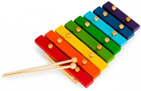 Dřevěný xylofon pro děti EcoToys barevný