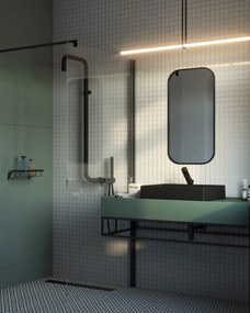 Deante Závěsné zrcadlo Mokko s černým rámečkem bez osvětlení - ADM N801