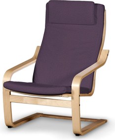Sedák na křeslo IKEA Poäng II barva fialová látka pletený vzor