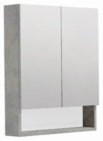 Zrcadlová skříňka SAT Cubeway 14x72 cm lamino beton GALCU60BE