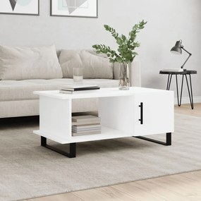 Konferenční stolek bílý 90 x 50 x 40 cm kompozitní dřevo,  829508 HangarStore.cz