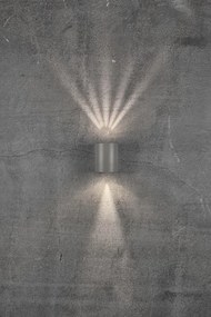 NOR 49701010 Venkovní nástěnné svítidlo Canto 2 2x6W LED šedá čirá - NORDLUX
