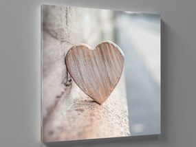 Liox Obraz dřevěné srdce Rozměr: 40 x 40 cm