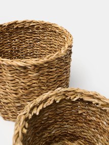 Sinsay - Sada pletených košů na ukládání 2 pack - béžová