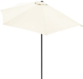 Půlkruhový slunečník béžový průměr 270 cm 104163