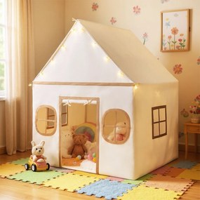 Costway Dětský vnitřní dětský stan Playhouse s hvězdicovými světly
