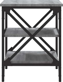 vidaXL Odkládací stolek 40 x 42 x 50 cm kompozitní dřevo [825778] Barva: kouřový dub