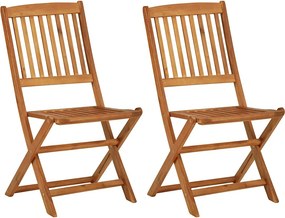 3dílný skládací zahradní jídelní set masivní akáciové dřevo 3058256
