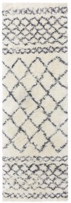 Tribeca Design Kusový koberec Bardie Cream Grey běhoun Rozměry: 80x240 cm