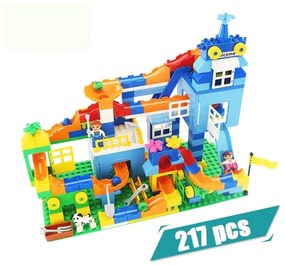 Dětská stavebnice s kuličkovou dráhou Varianta: 217 Ks