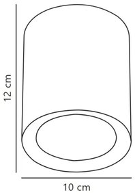 Nordlux - LED Bodové svítidlo FALLON LONG LED/5,5W/230V černá
