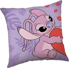 Jerry Fabrics Polštářek Lilo a Stitch Kiss 40x40 cm