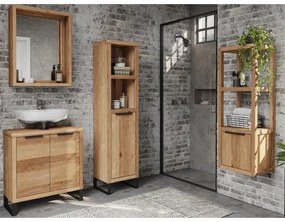 furniture-nabytek.cz - Masivní koupelnový set Sidora z divokého dubu, olejovaný, hnědý