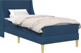 Rám postele s matrací s čelo Modrá 80x 200 cm Polyester 3414708