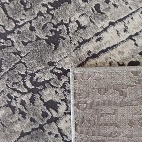 Moderní abstraktní šedý koberec Šířka: 120 cm | Délka: 170 cm