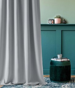 Room99 Hotový závěs na kroužcích AURA Barva: Zelená/Stříbrná, Velikost: 180 x 280 cm