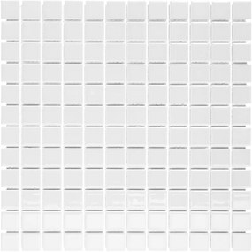 FIN Keramická mozaika bílá Mozaika White Glossy 23 2,3x2,3 (30x30) cm - AF230051