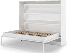 Devesto Sklápěcí postel Horizontální 140 Bílá LED