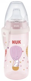 NUK Active Cup láhev 300 ml silikonové pítko, 12 m+ Růžová