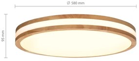 Brilagi - LED Stmívat. svítidlo MOLINA LED/60W/230V 3000-6500K dub pr. 58 cm +DO
