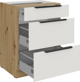 Kuchyňská linka ARIA az | 255 cm | UNI dvířka | artisan/bílá
