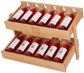 Stojan na víno 640 - Dřevěný stojan na 12 lahví vína